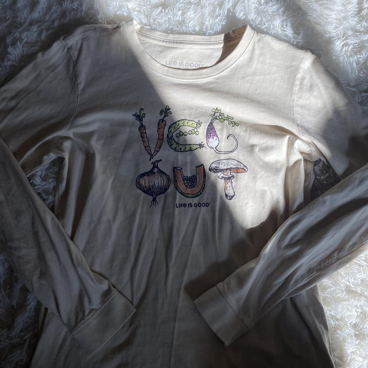 life is good long sleeve t shirt worn only once - Depop