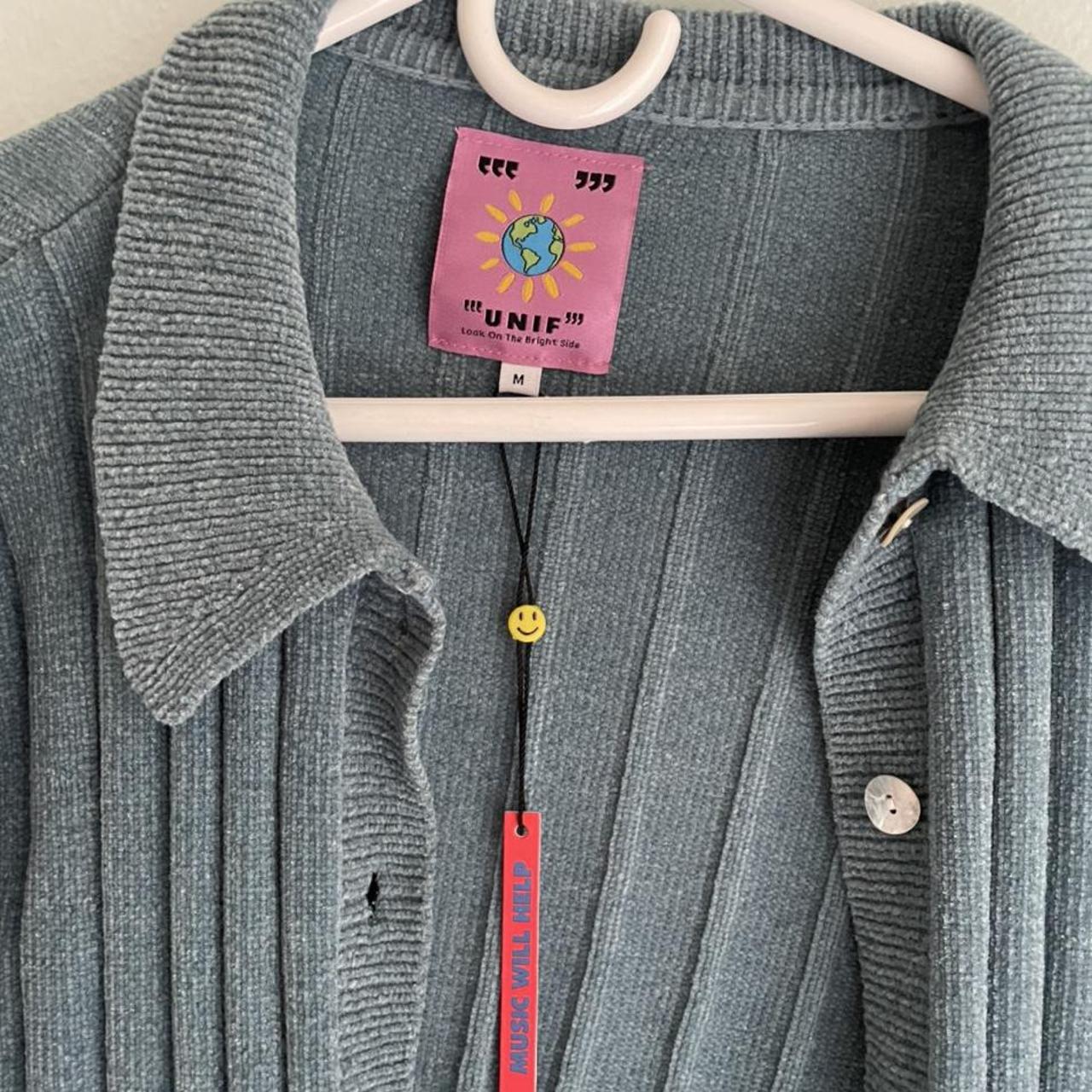 UNIF Women's Blue Cardigan | Depop