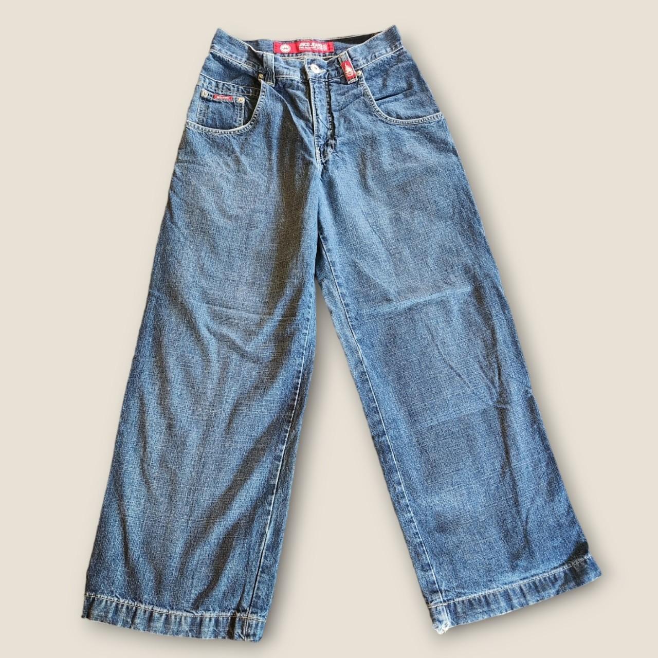 Denim JNCO wide leg jeans 👽 Vintage 90s JNCO Hearts... - Depop