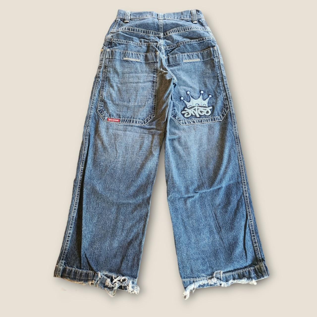 Denim JNCO wide leg jeans 👽 Vintage 90s JNCO Hearts... - Depop