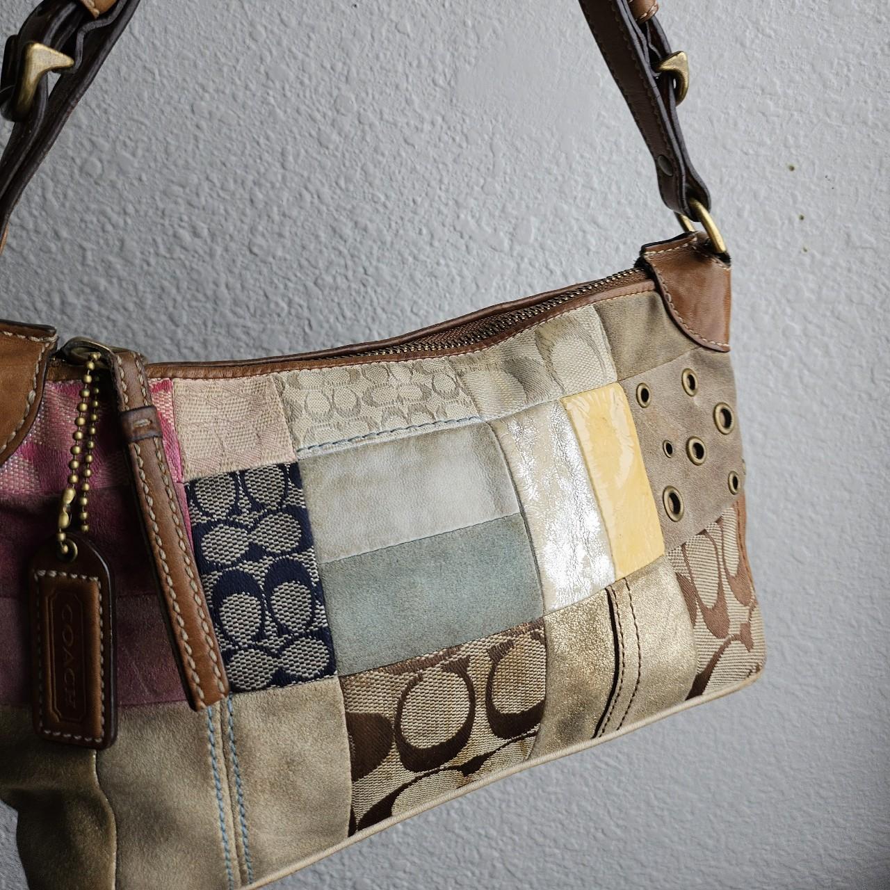 Vintage / patchwork / coach purse / Rare Flaws... - Depop