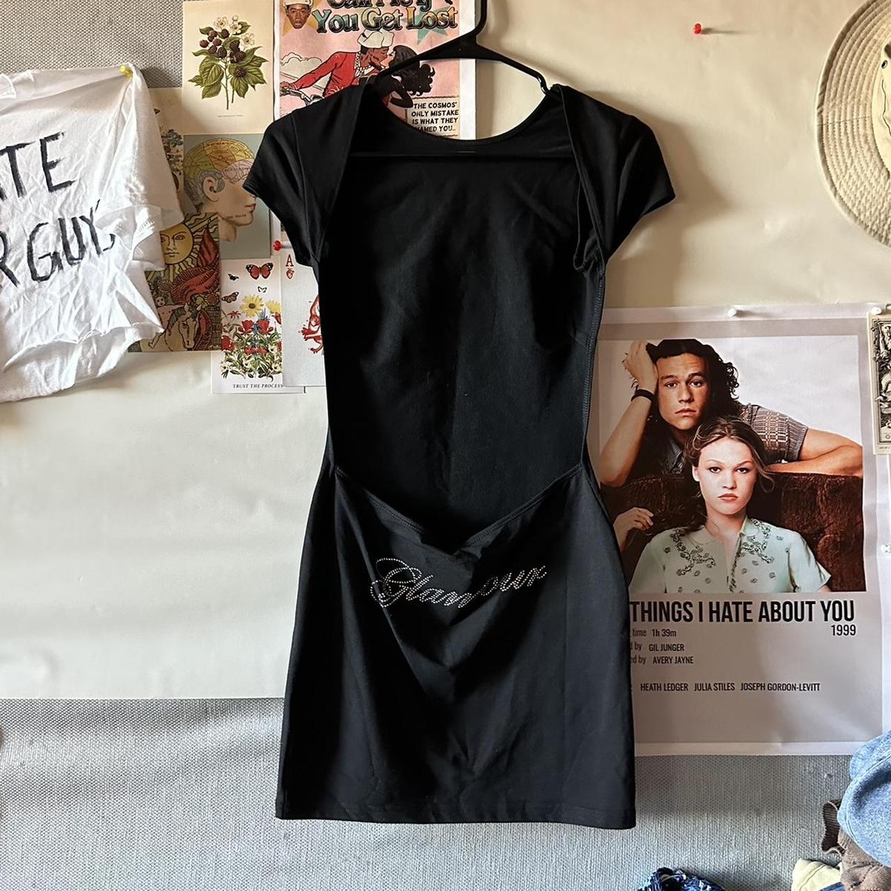 -Short tight fitting backless edikted dress -XS/Can... - Depop