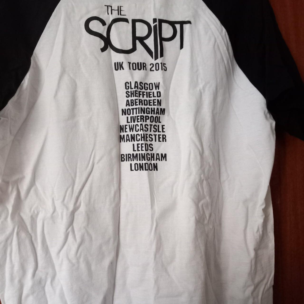 The Script tour T shirt Unisex Size XL In great... - Depop