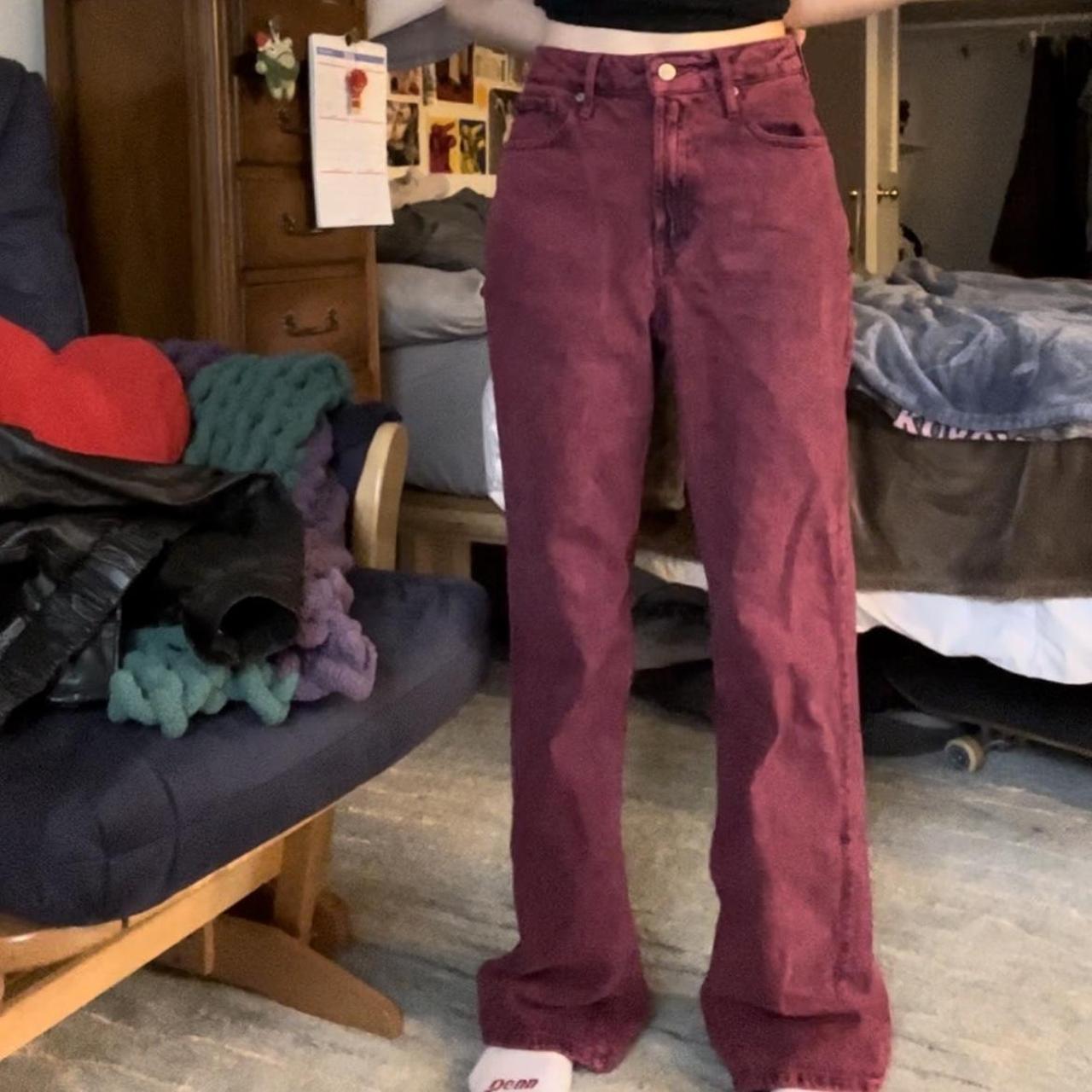 red-pink pants from social tourist !! these are more... - Depop