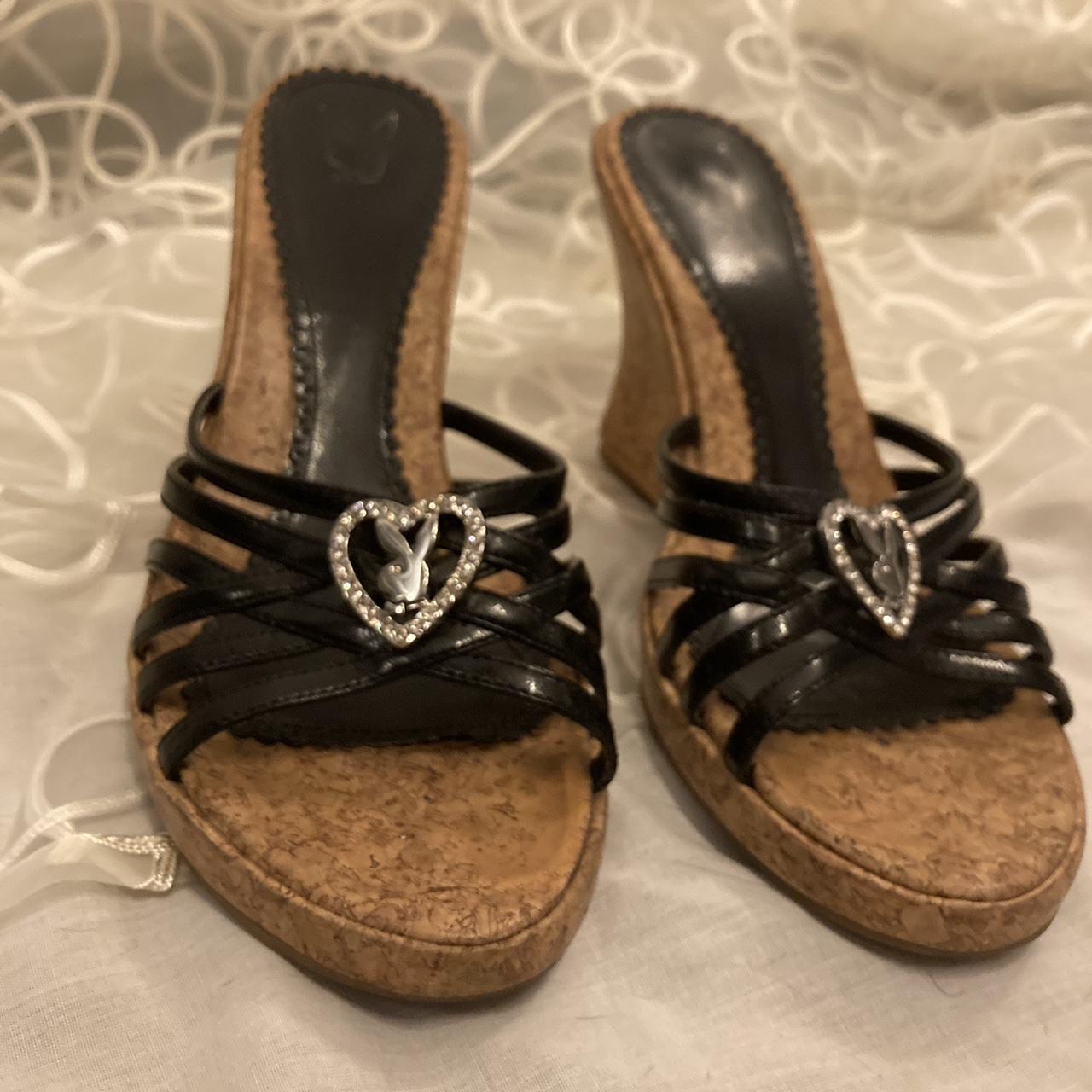VINTAGE Y2K 00s PLAYBOY BUNNY SANDALS Imported from... - Depop