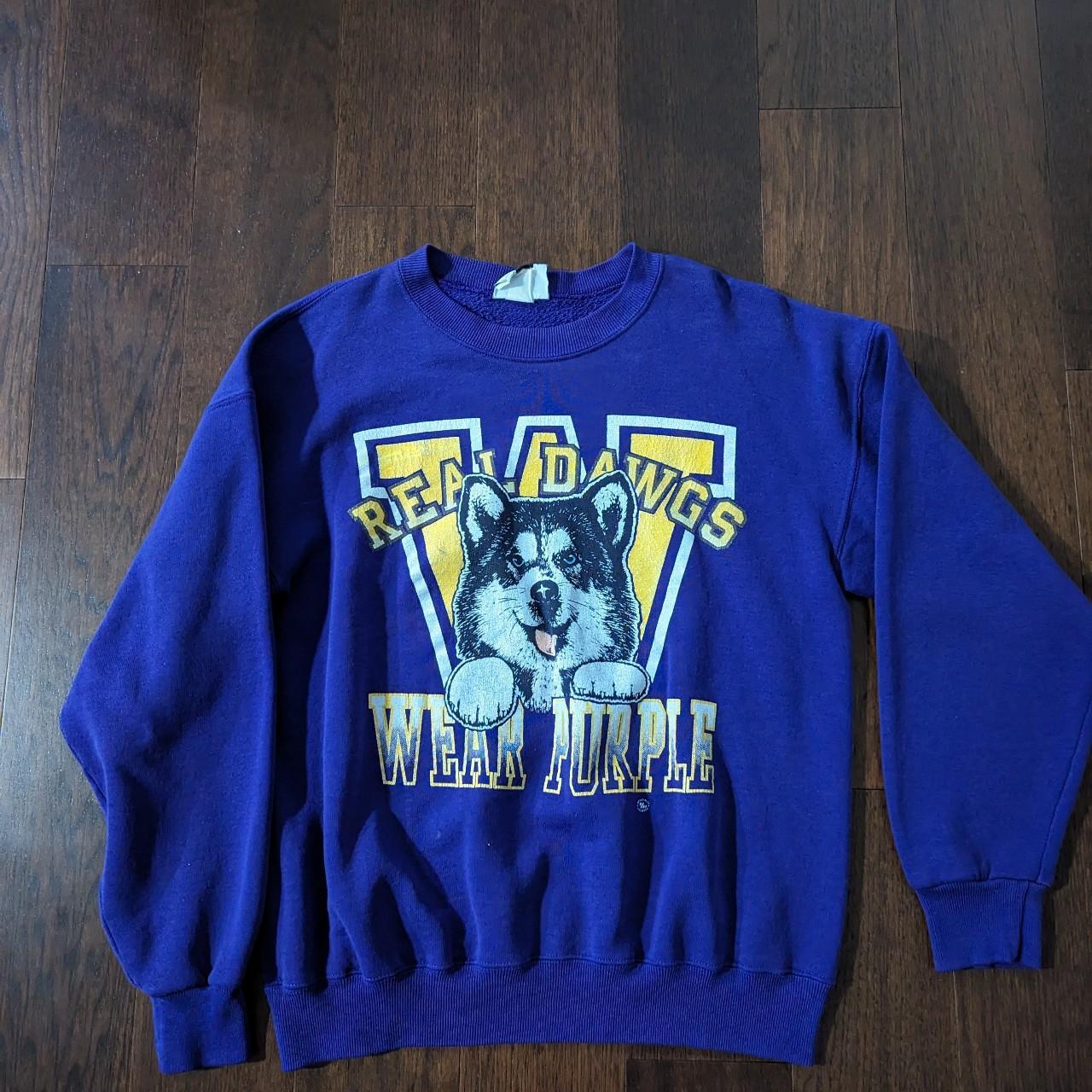 Vintage University of Washington Huskies Sweatshirt... - Depop