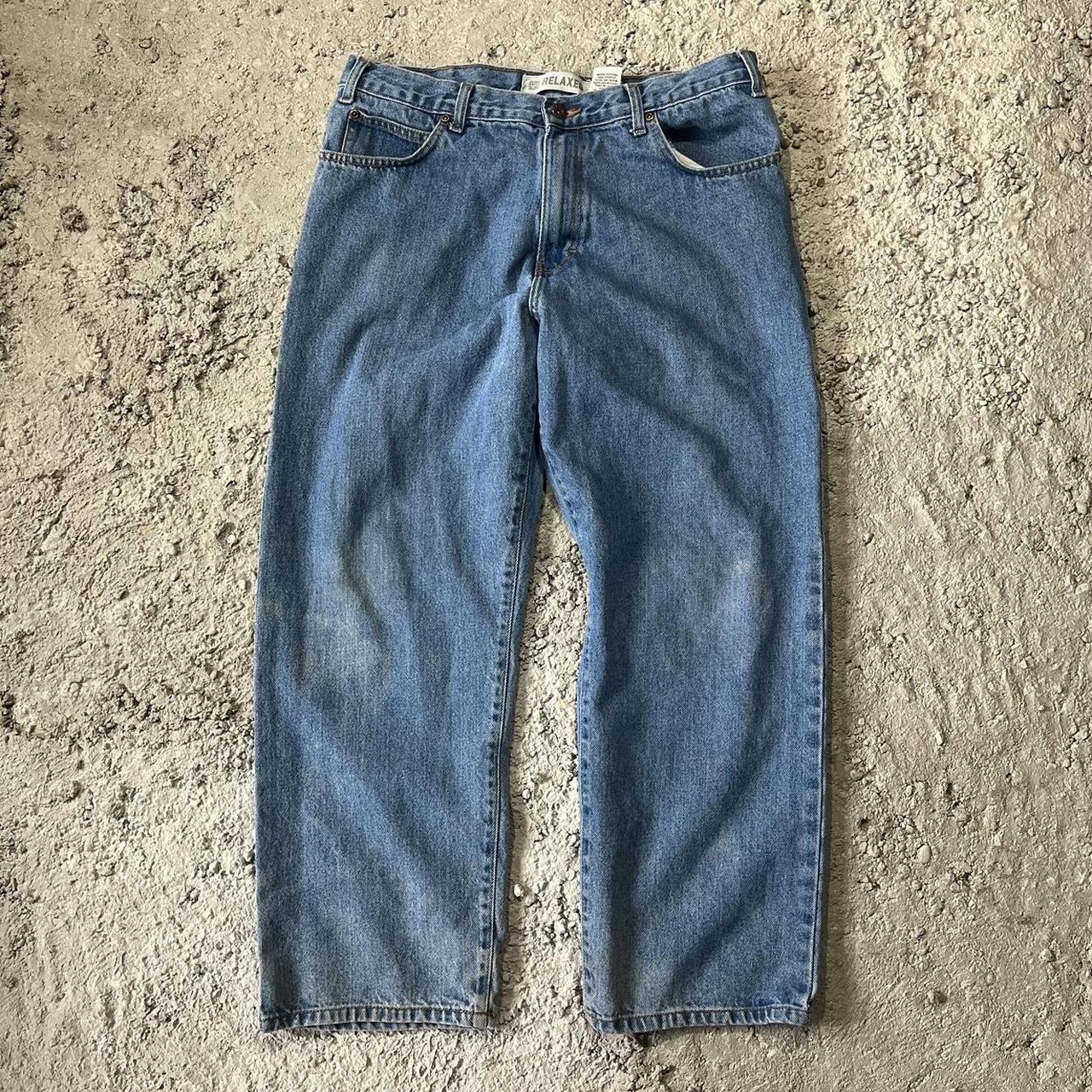 Faded Glory Mens Blue Jeans Relaxed Fit Baggy Size... - Depop