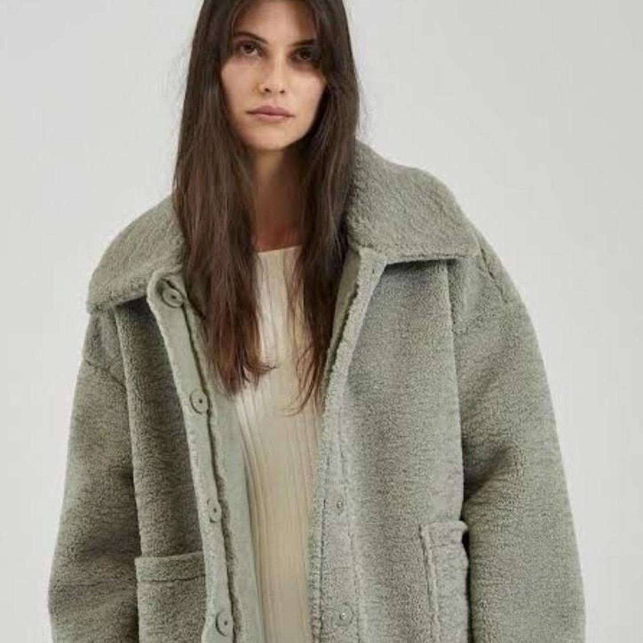 Barely worn reversible Mimi Jacket in sage (RRP... | Depop