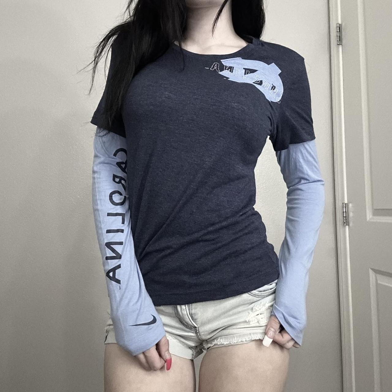 Nike Rhinestone Long Sleeve Early 2000's... - Depop