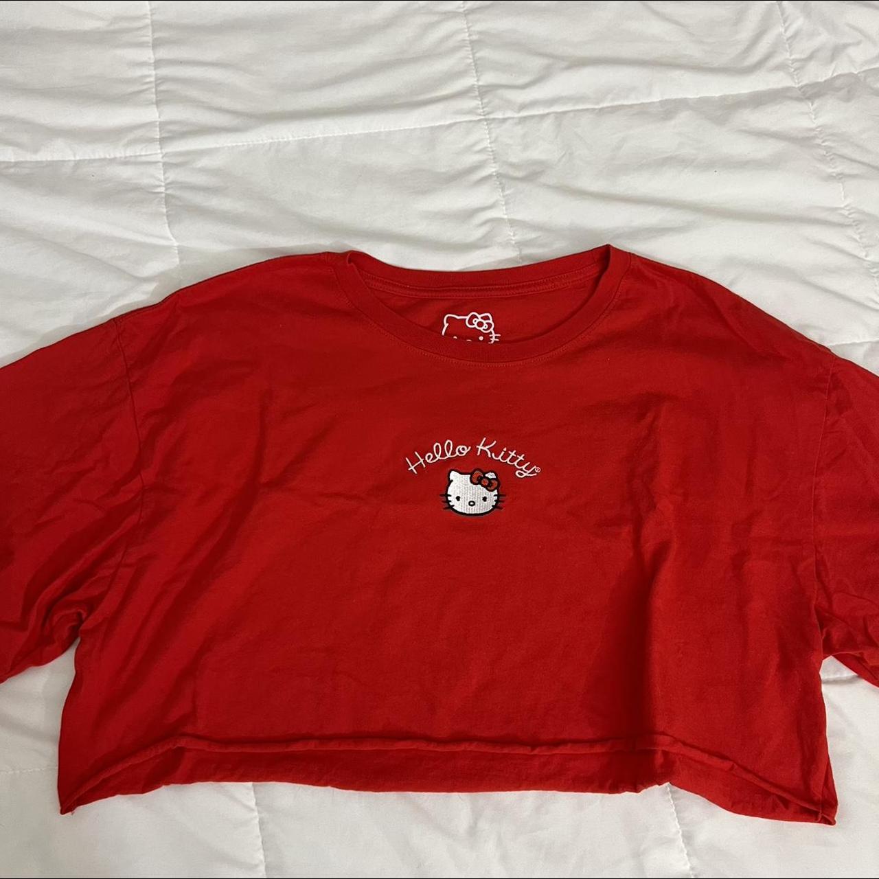 hello kitty crop top • size XL • great condition... - Depop