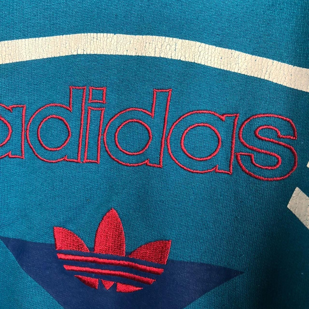Vintage Adidas crewneck 90s jumper... - Depop