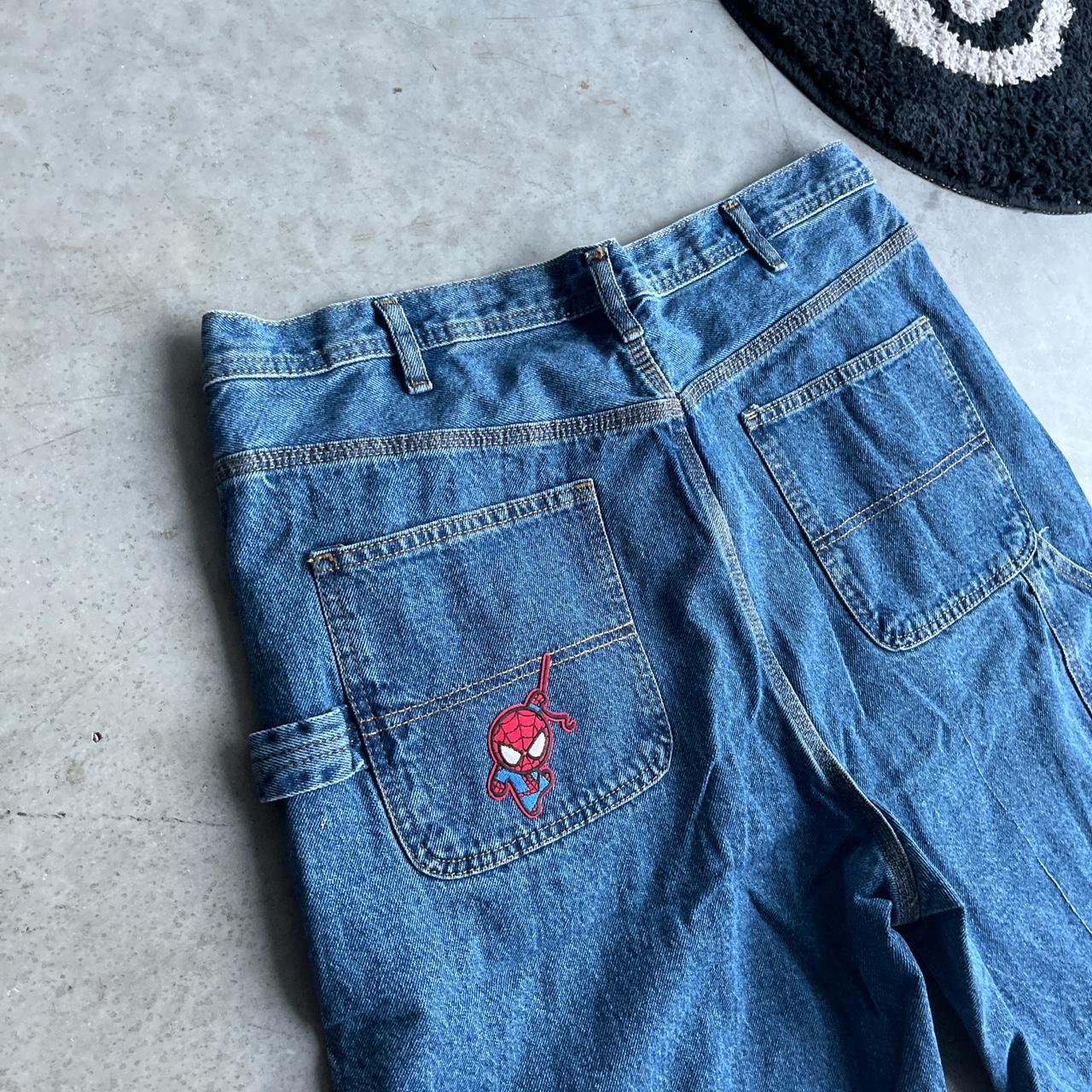 Vintage y2k custom jnco LIKE spiderman baggy... - Depop