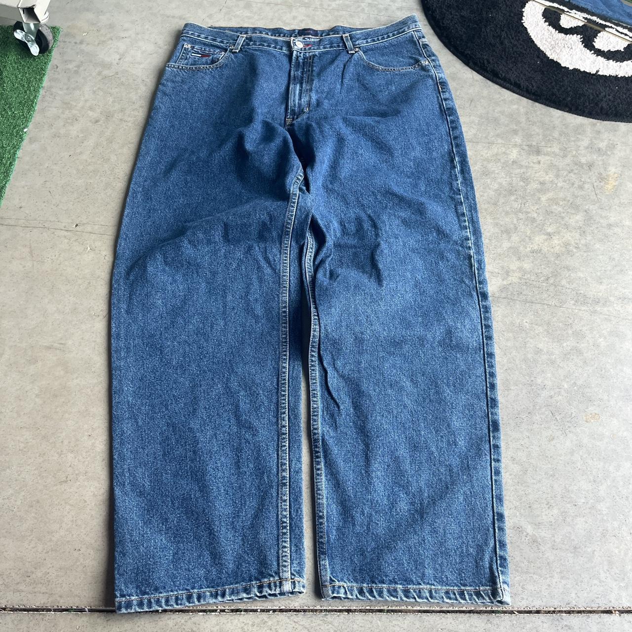 Vintage y2k custom jnco LIKE Tommy Hilfiger hip hop... - Depop