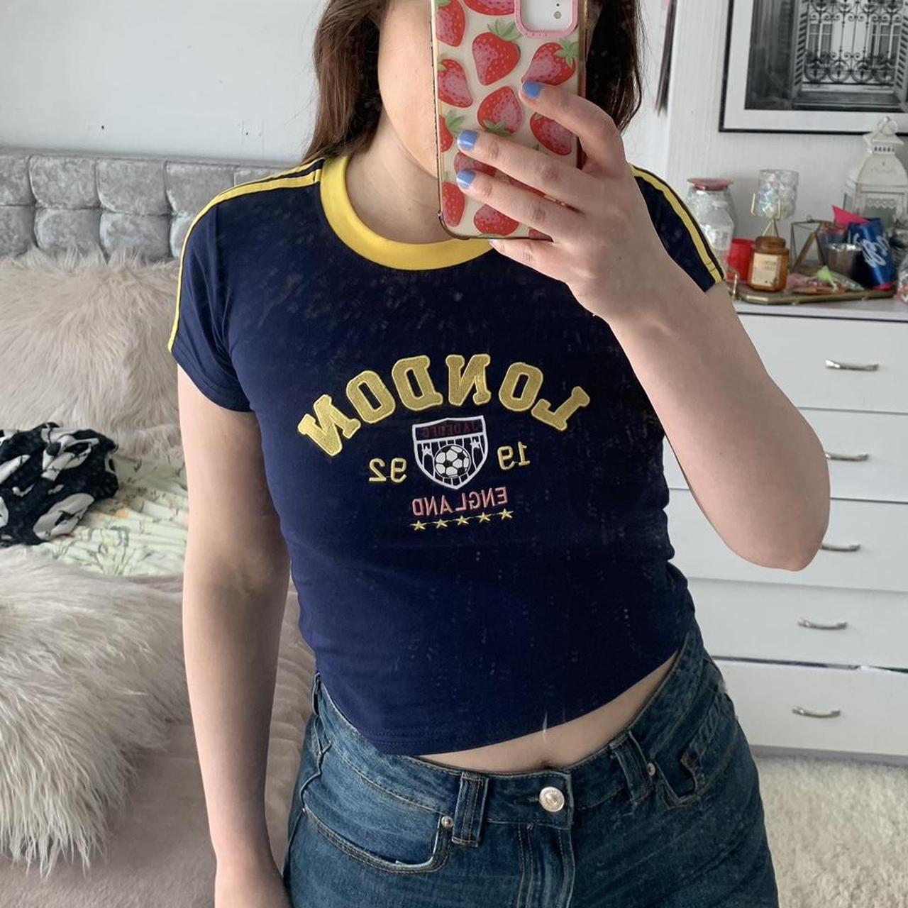London football top London crop top Football crop... - Depop
