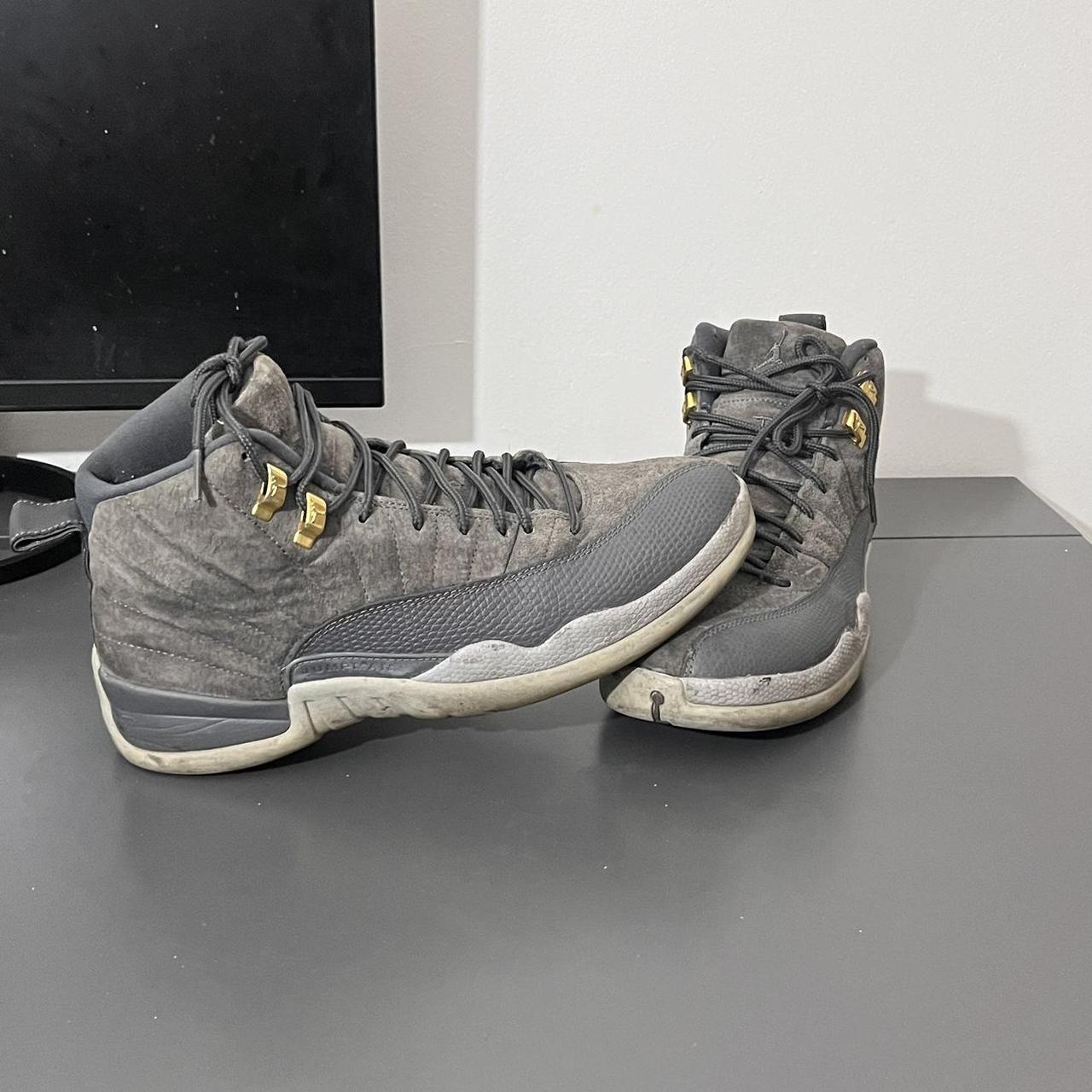 Jordan 12 retro grey #jordan #12 #jumpman #drip... - Depop