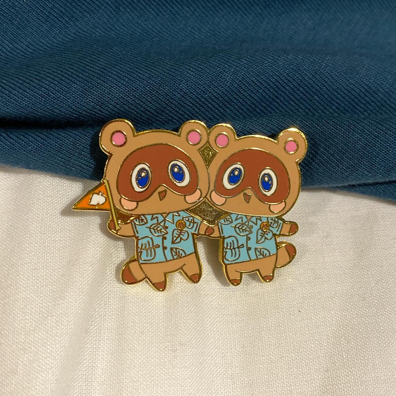 gold timmy and tommy animal crossing enamel... - Depop