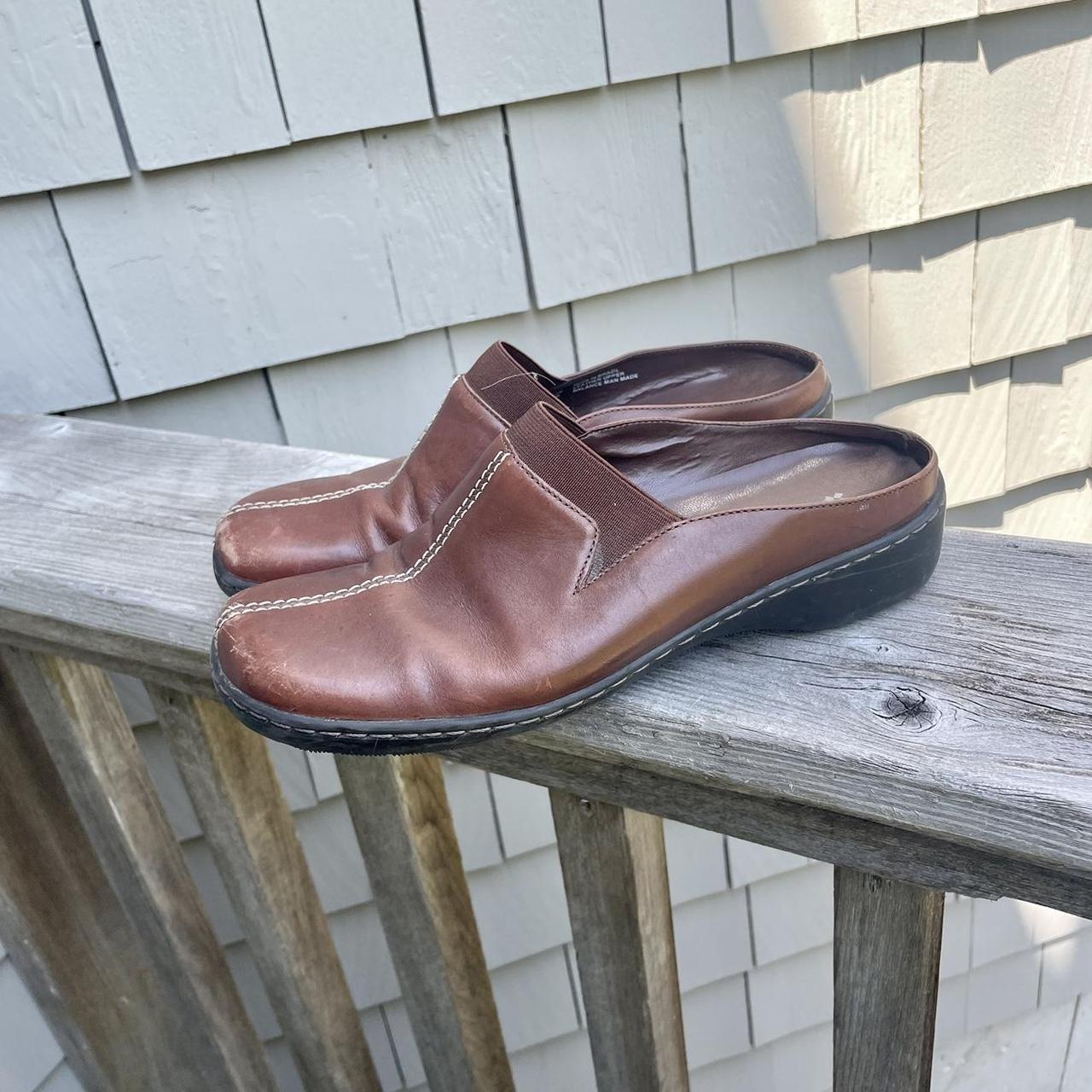 Naturalizer leather mules! These beautiful slip on... - Depop