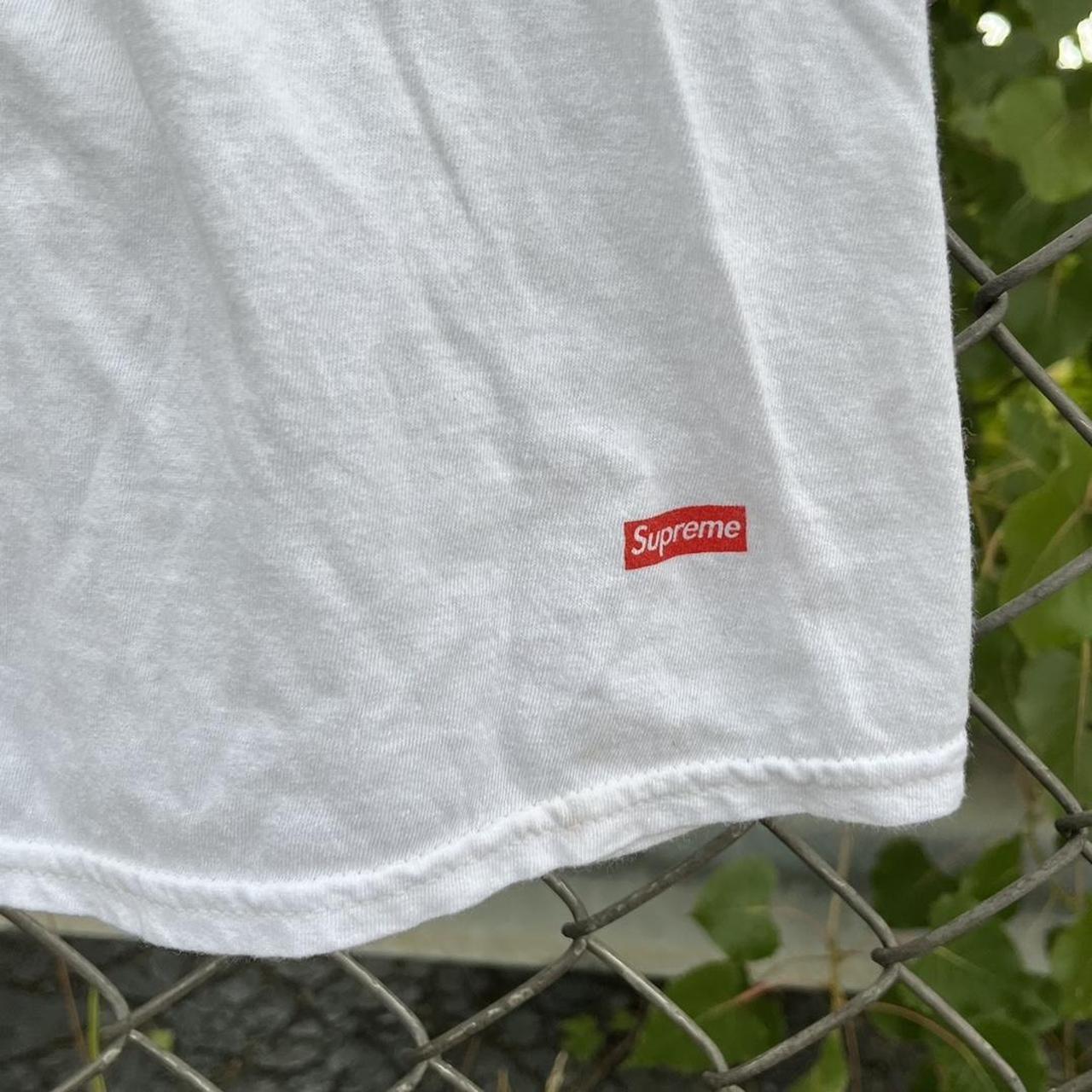 Hanes Supreme White Tee Size Medium T-shirt - Depop