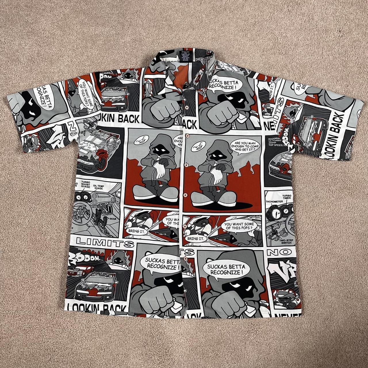 Y2k Diss Streetwear Comic Strip Street Racing All... - Depop