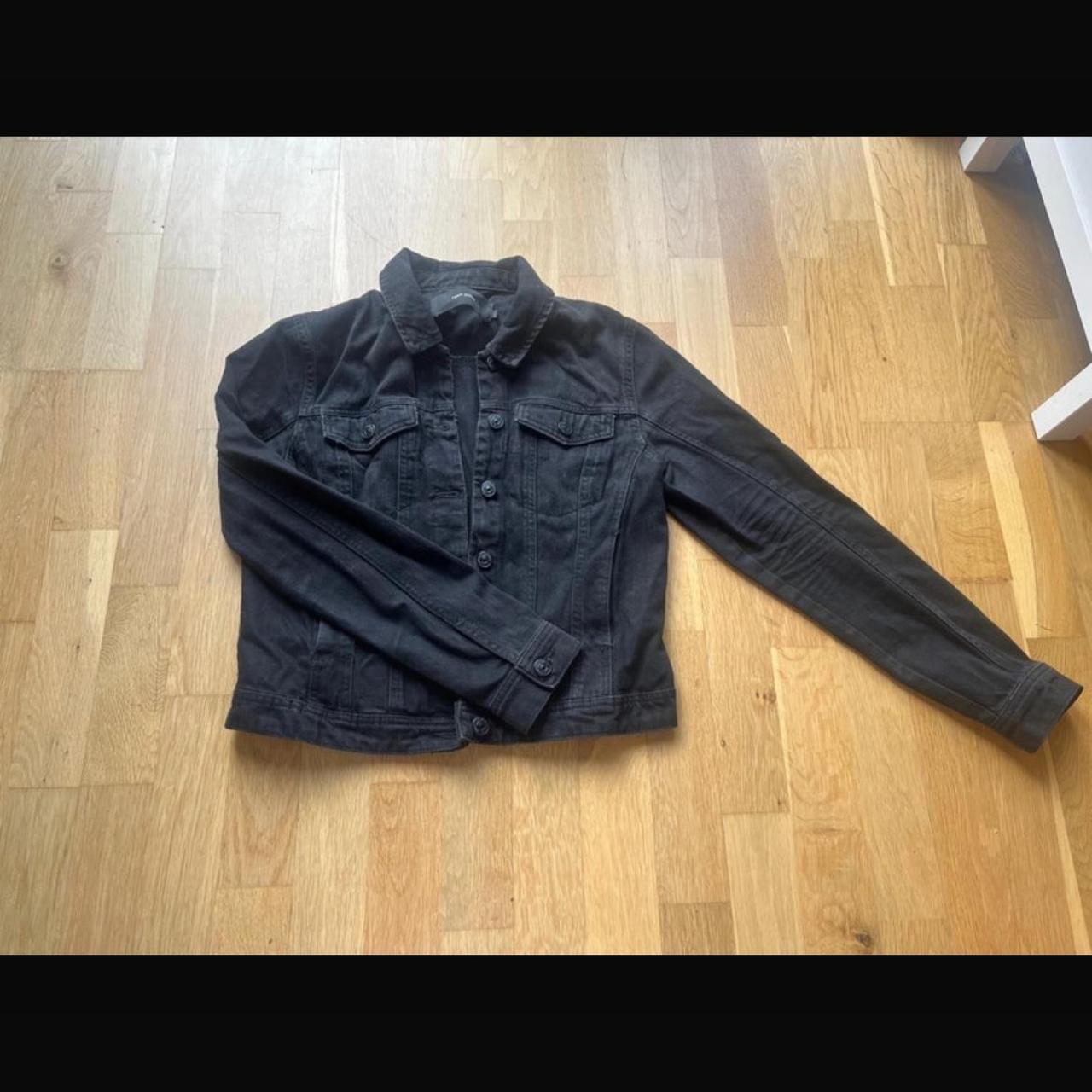 Black Vera Moda denim jacket. Size L. Only work a... - Depop