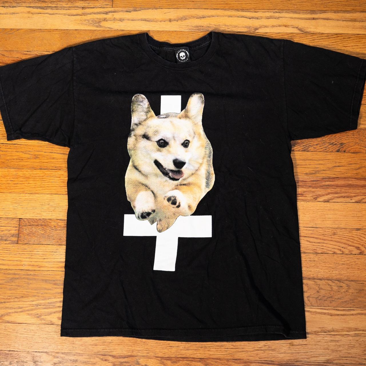 Flying coffin hellhound corgi tee Not worn very... - Depop