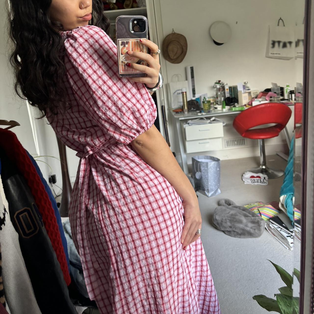 pink n red checked dress 🐷🐷🐷 so pwetty just not my... - Depop