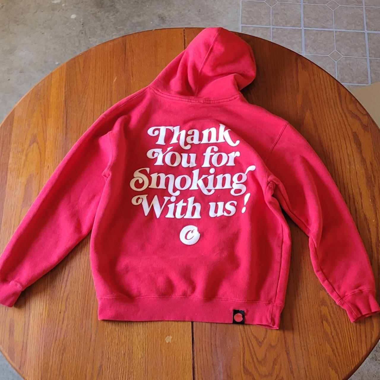 Red Cookies Hoodie worn once as seen in photo size... | Depop