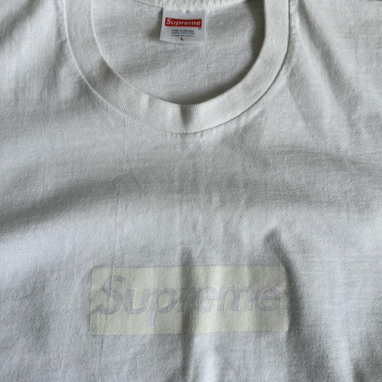 Supreme box logo white on white t shirt Super clean... - Depop
