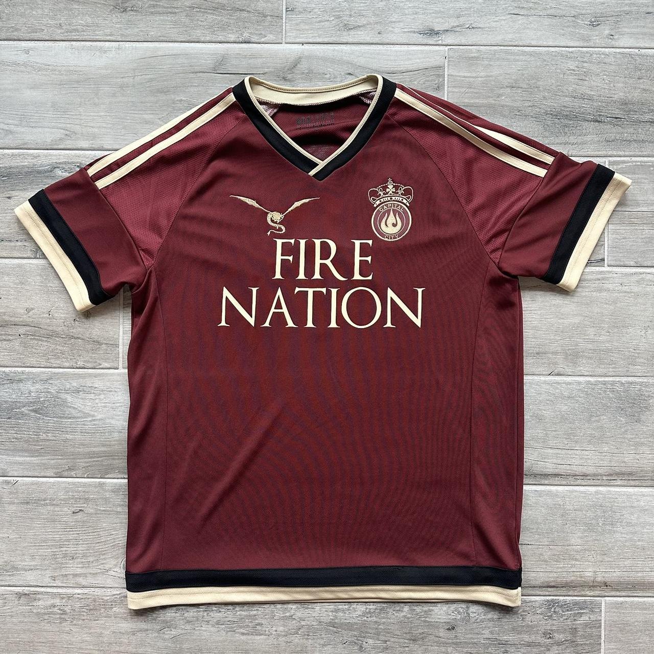 Avatar: The Last Airbender Fire Nation Jersey -... - Depop