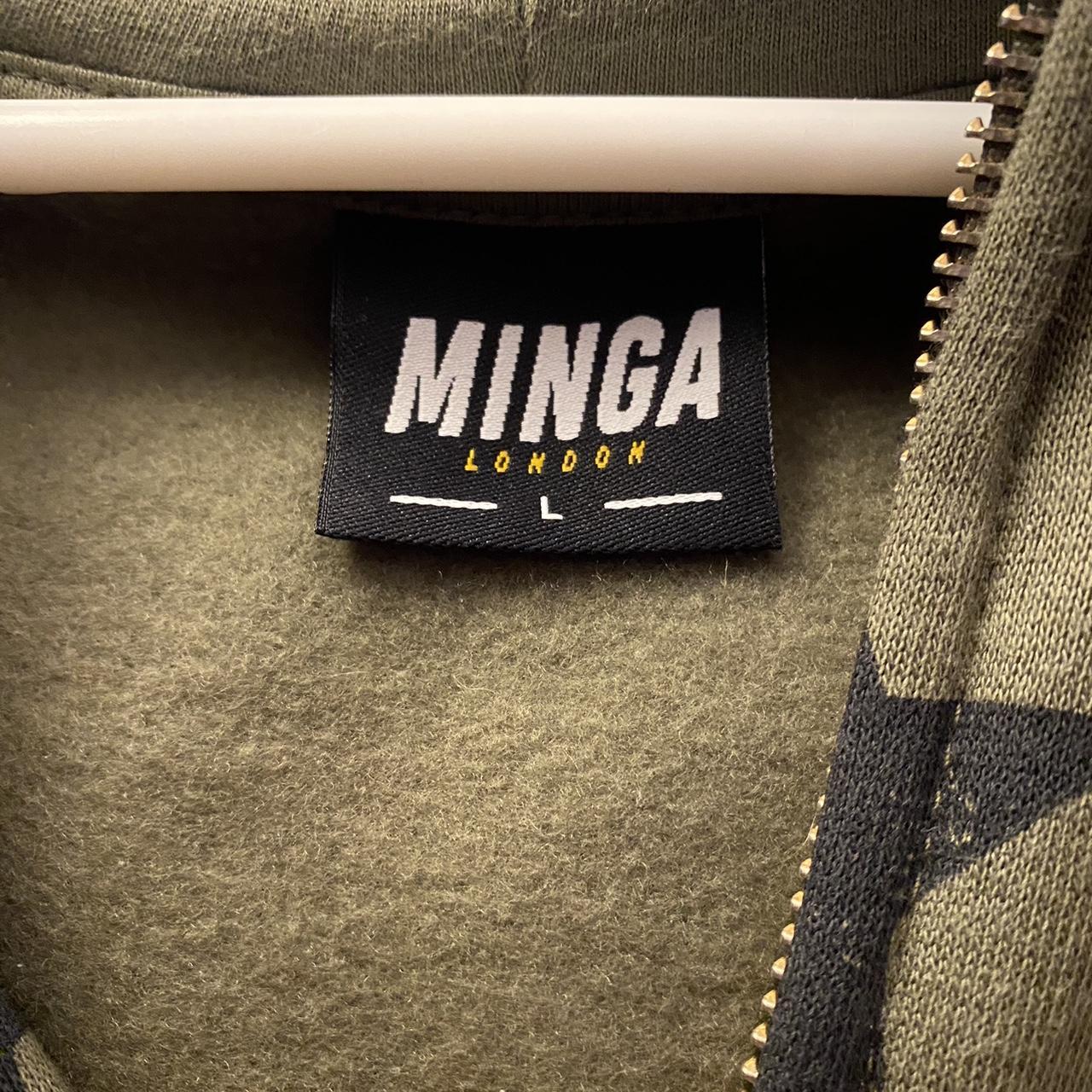 Star print green zip up hoodie from minga london⭐️ •... - Depop