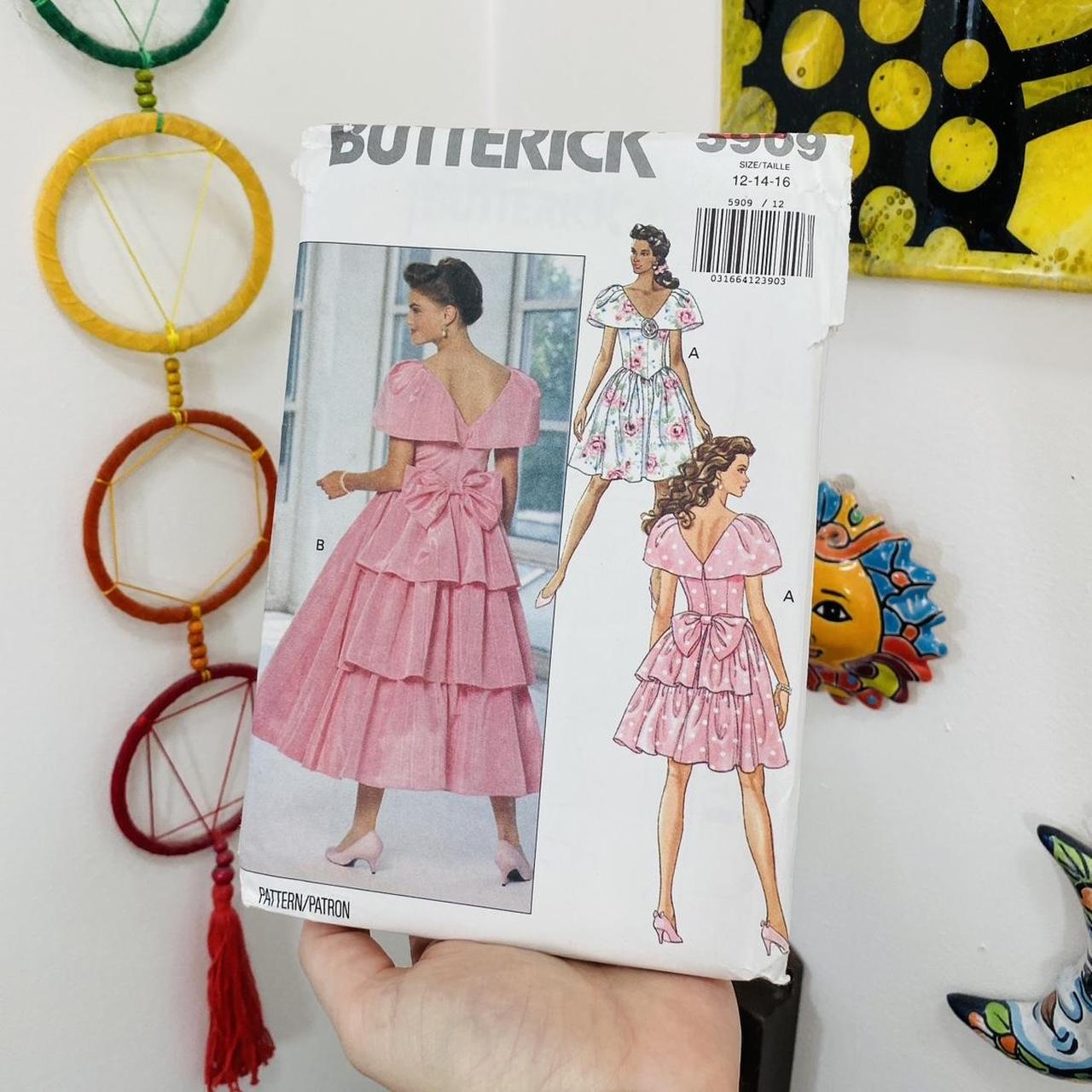 🌸BUTTERICK DRESS SEWING PATTERN🌸 Retro dress... - Depop