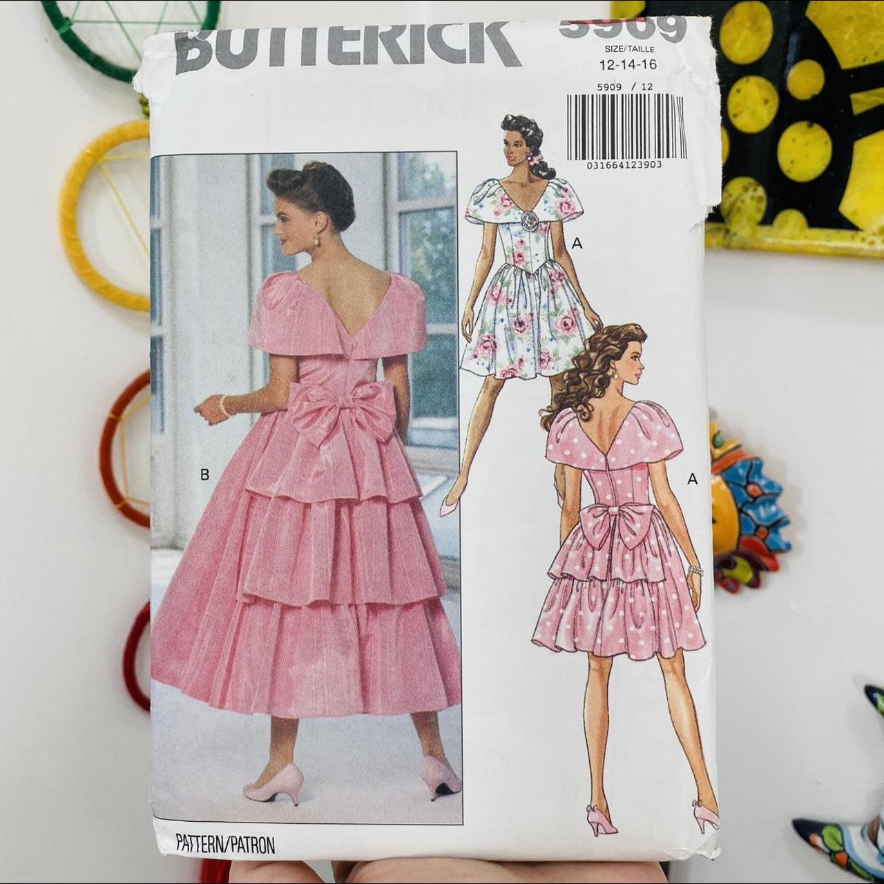 🌸BUTTERICK DRESS SEWING PATTERN🌸 Retro dress... - Depop