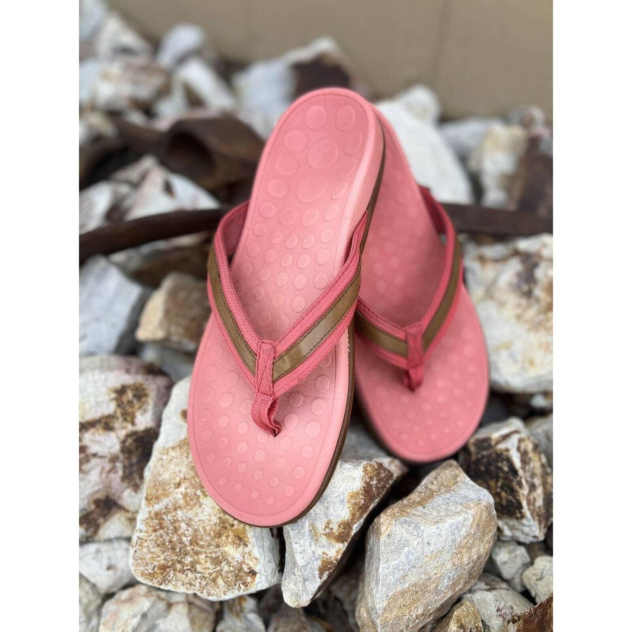 1-Vionic Sandals Orthaheel Gum Sole Comfort Flip... - Depop