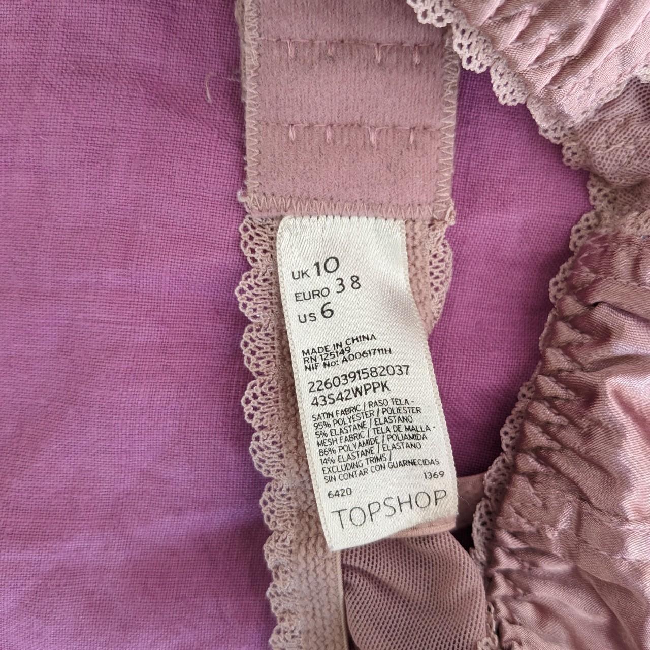 Topshop satin soft bra in excellent condition. - Depop