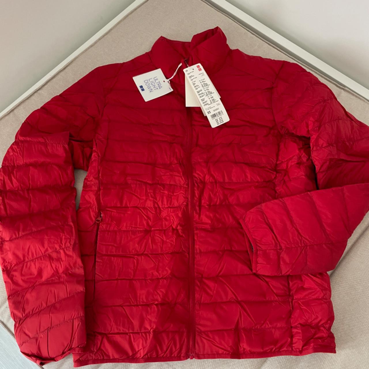 Uniqlo Ultralight Down Jacket Men’s extra small red - Depop