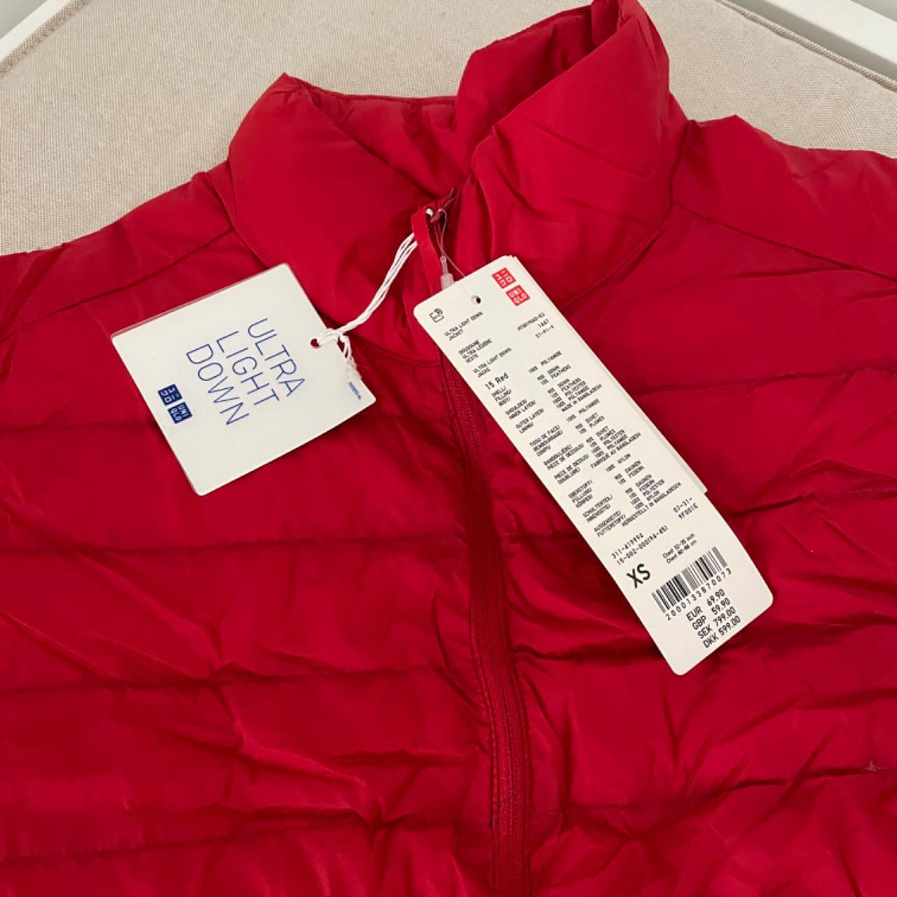 Uniqlo Ultralight Down Jacket Men’s extra small red - Depop