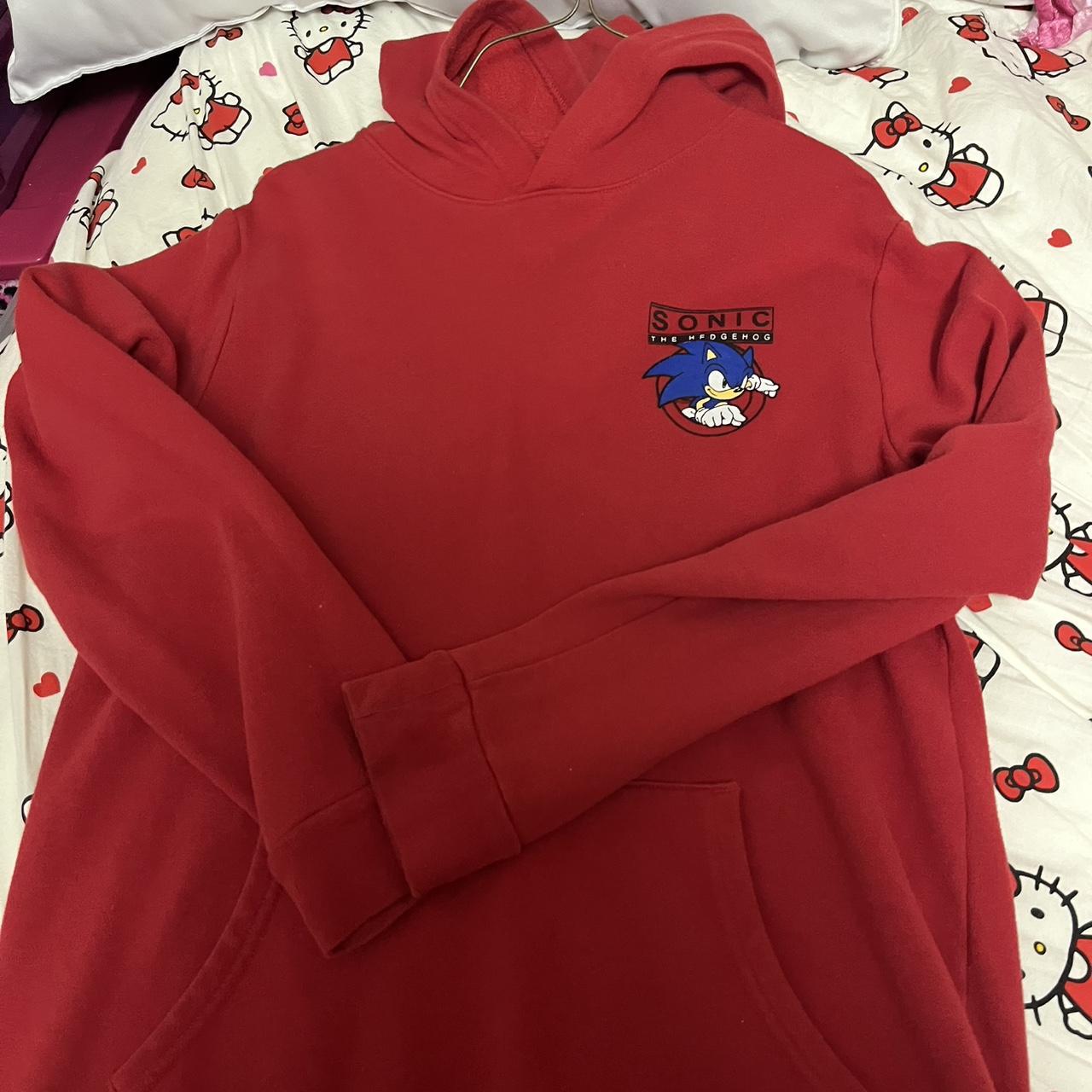 Old navy sonic the hedgehog hoodie Kids XXL #sonic... | Depop
