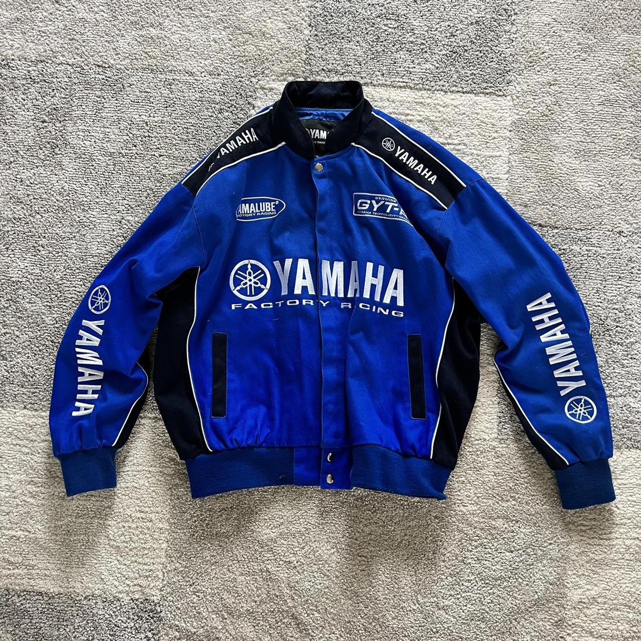 Urban Outfitters Men's Blue and White Jacket | Depop