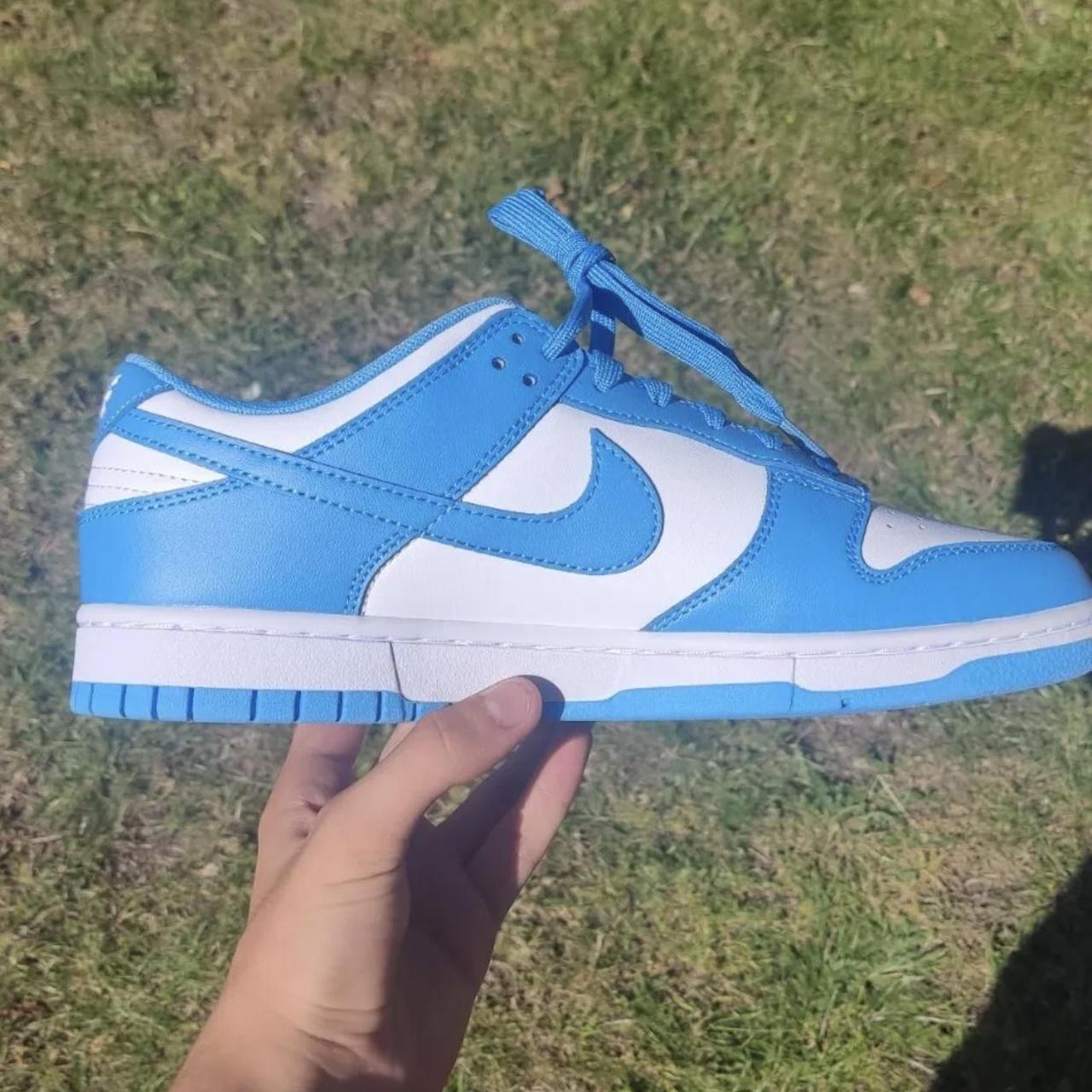 Nike University Blue Dunks Only worn once or... - Depop