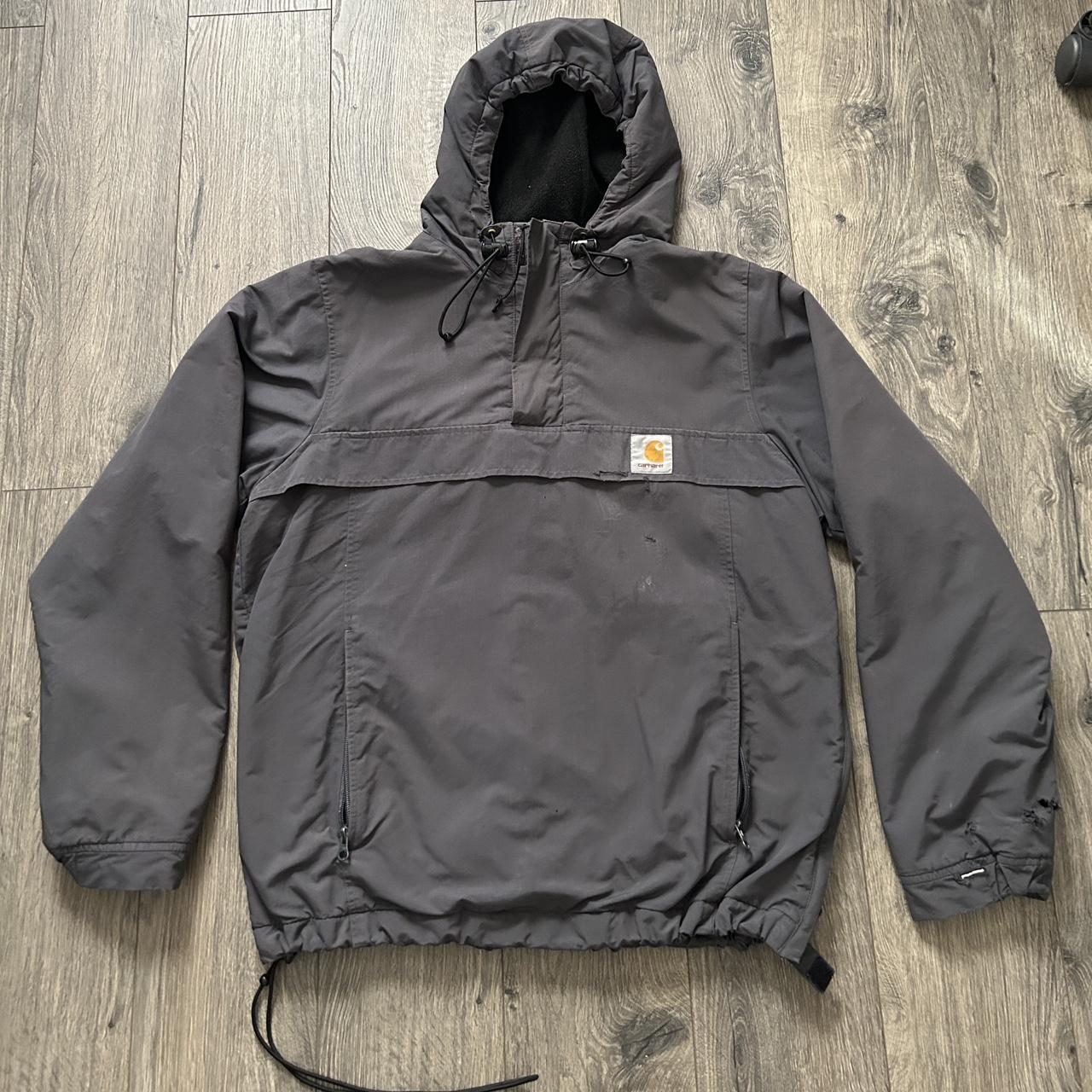 Grey CarHartt Jacket - Depop