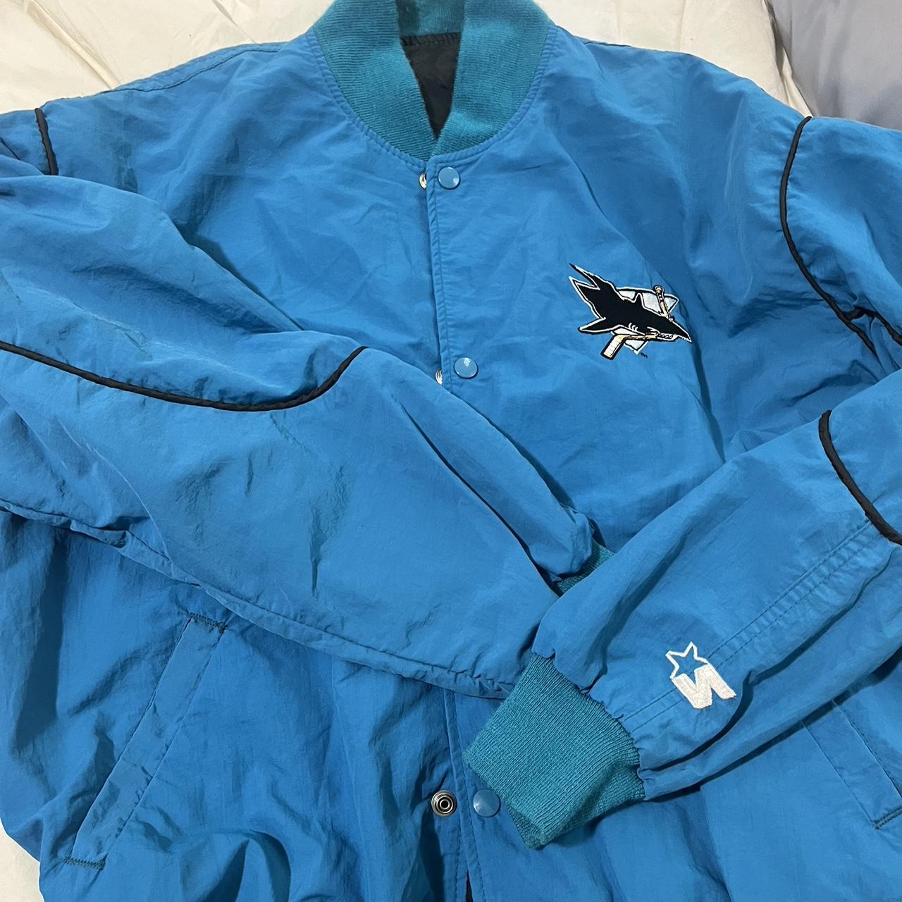 Sharks starter jacket - Depop