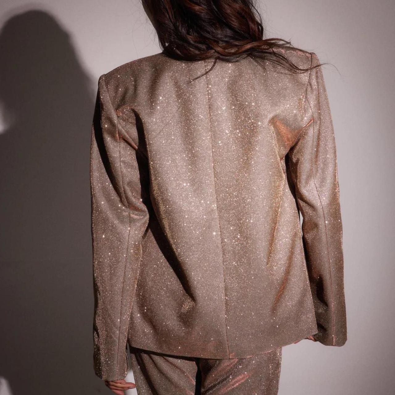 SLA The Label - Bronze Paloma Blazer (PETITE length... - Depop