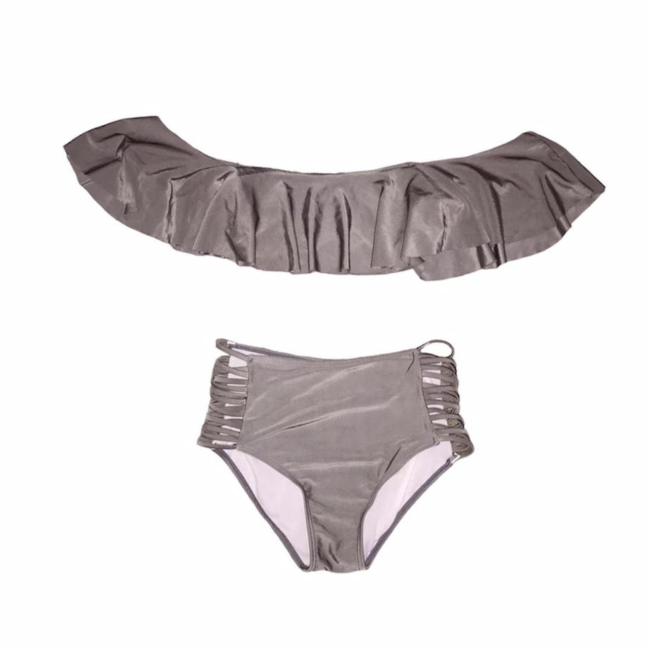 Goddess off the shoulder bathing suit bikini set -... - Depop