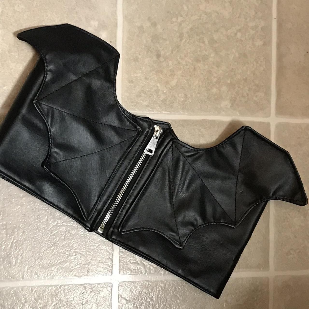 HOT TOPIC BAT ZIPUP CORSET - never worn - no... - Depop