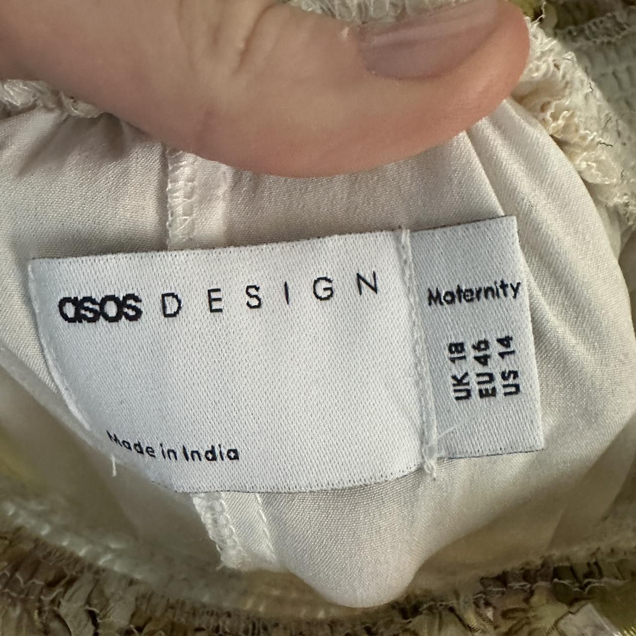 ASOS DESIGN Off the shoulder maternity dress... | Depop