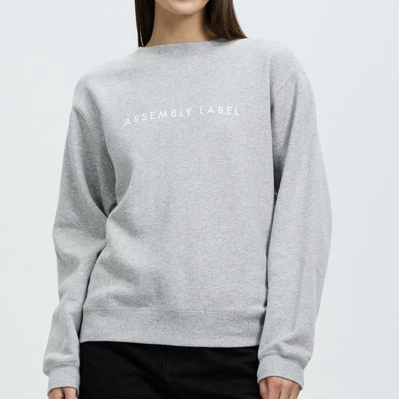 assembly label grey sweatshirt very comfy and goes... - Depop