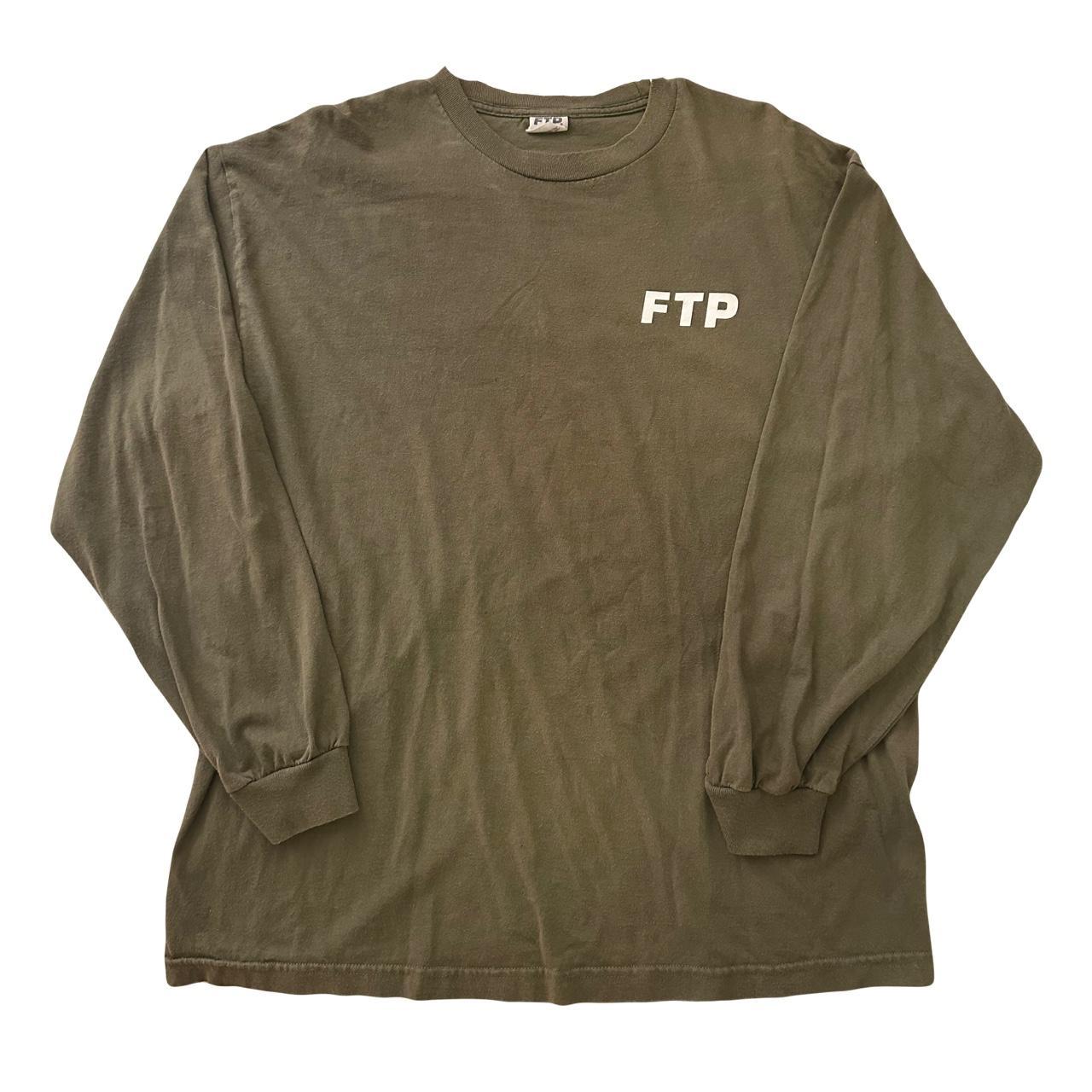 FTP Men's Green and Khaki Shirt | Depop