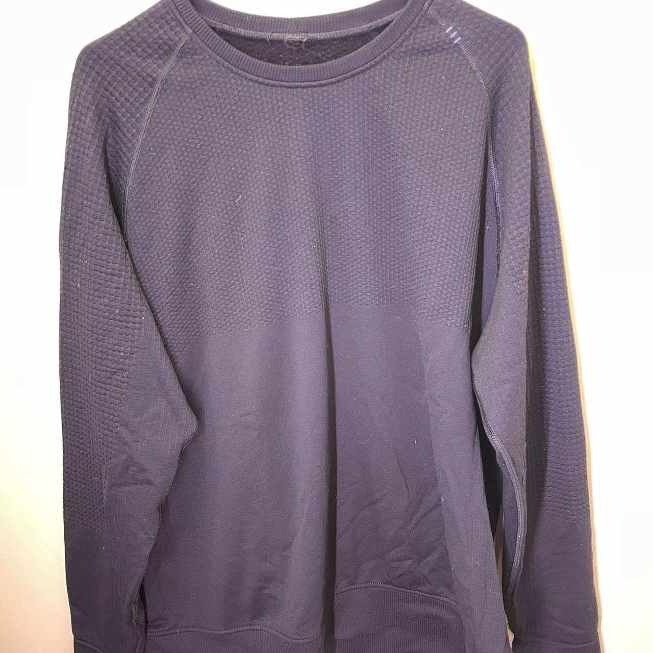 Black lululemon lightweight pullover sweatshirt... | Depop