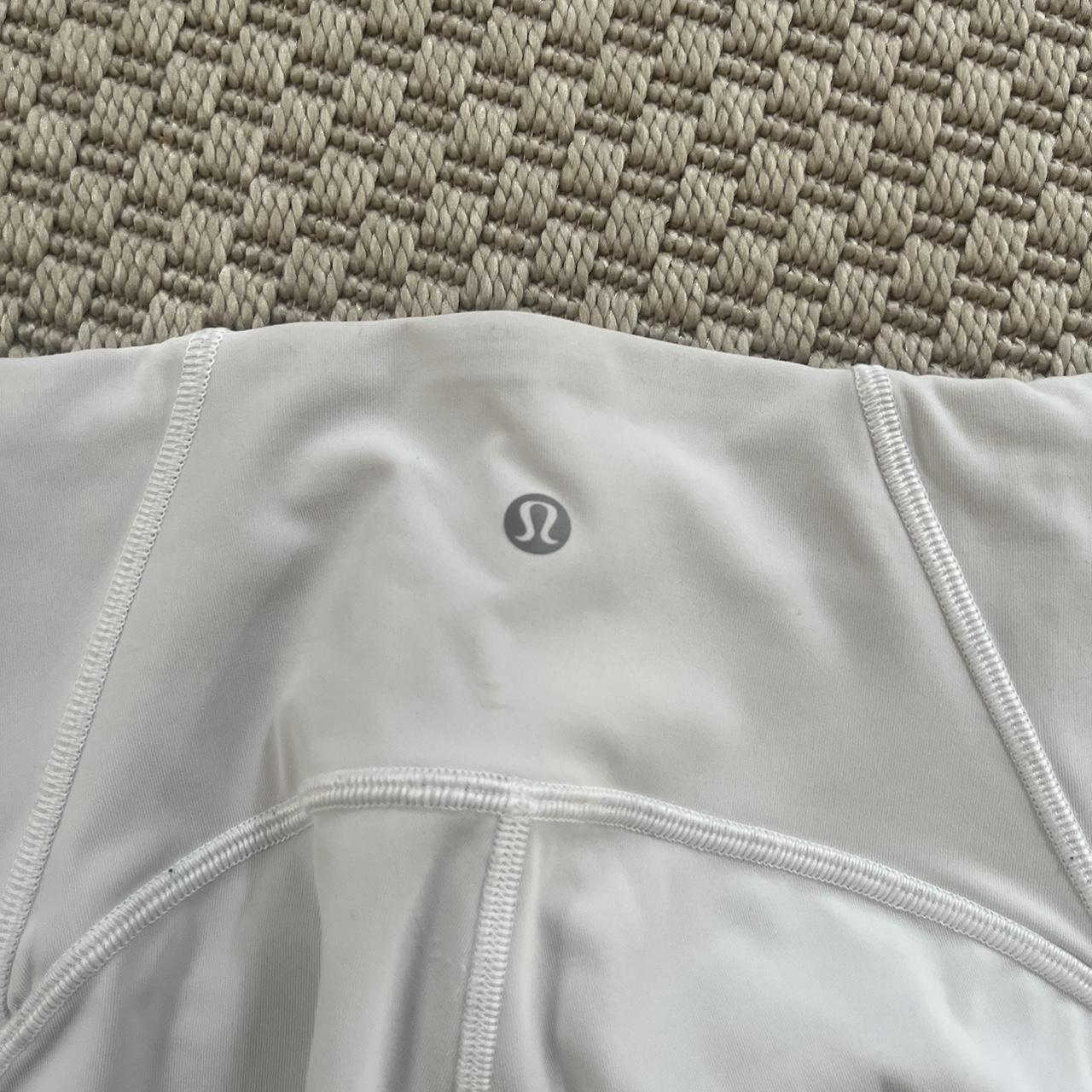 Selling these white lululemon leggings. Barely worn... - Depop