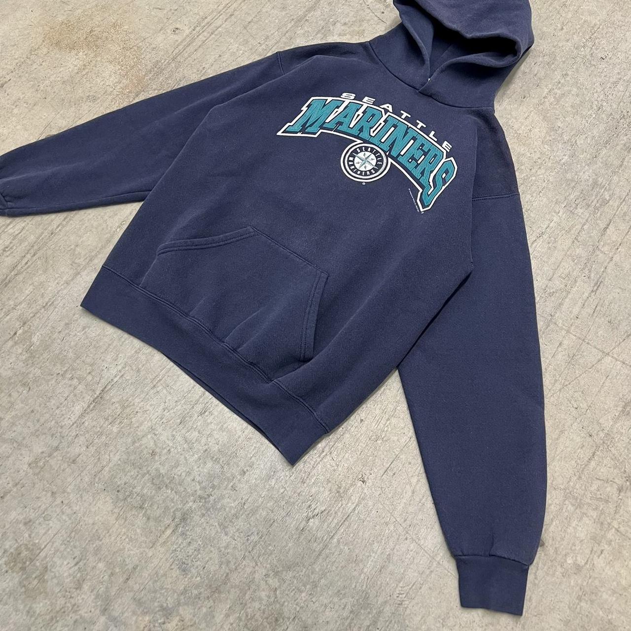 Vintage y2k Seattle Mariners logo hoodie... - Depop